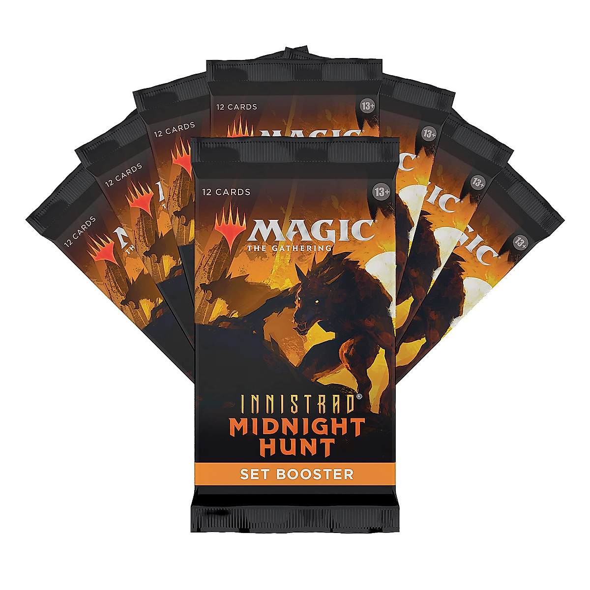 Magic: The Gathering Innistrad: Midnight Hunt Bundle | 8 Set Boosters + Accessories