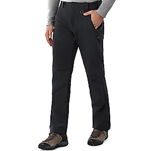 33,000ft Men's Winter Snow Ski Fleece Lined Pants Warm Waterproof Softshell Insulated for Snowboard Outdoor Work Hiking