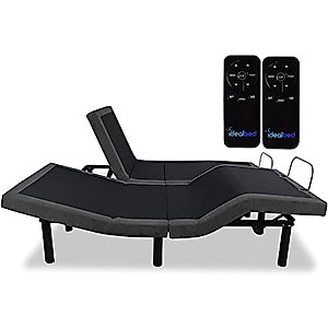 iDealBed 3i Custom Adjustable Bed Base, Wireless, Zero Gravity, One Touch Comfort Positions, Programmable Memory, Advanced Smooth Silent Operation (Split Queen)