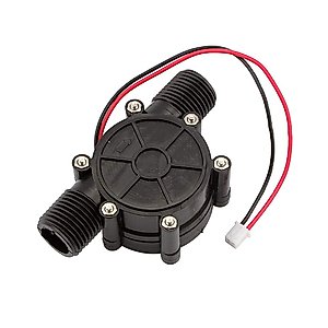 Water Flow Generator, DC 12V DC Hydroelectric Generator 10W Micro hydro Water Turbine Generator Water Charging PZ