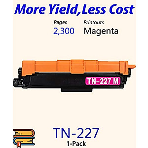 ColorPrint Compatible TN227 Toner Cartridge Replacement for Brother TN-227 TN-227M TN223 Work with MFC-L3770CDW MFC-L3750CDW HL-L3230CDW HL-L3290CDW HL-L3210CW HL-L3710CW Printer (1-Pack, Magenta)