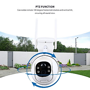 Dioche Security Cameras Wireless Outdoor Solar Battery Powered, 2K HD Image Wireless Waterproof Outdoor Security Camera with Night, PTZ Function