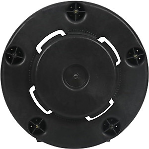 (2 Pack) 18" Trash Can Dolly with Wheels, Black Garbage Roller Base, Transports 20, 32, 44 and 55G Brute Containers