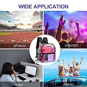 USPECLARE Clear Backpack for Stadium Approved 12×6×12, Water proof Clear Bag for Stadium Events and Concert Work Sport Event