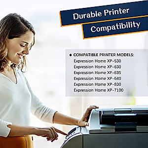 Colorking Remanufactured 410 Ink Cartridges for EPSON T410 410XL Ink for Expression XP7100 Ink Cartridges XP-630 XP-7100 XP-830 XP-640 Printer (1 Black, 1 Cyan, 1 Magenta, 1 Yellow, 1 Photo Black)