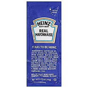 Heinz Real Mayonnaise Single Serve Packet (0.4 oz Packets, Pack of 500)