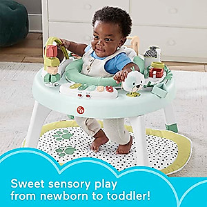 Fisher-Price Baby To Toddler Toy 3-In-1 Snugapuppy Activity Center and Play Table with Lights Sounds and Developmental Activities