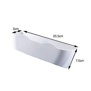 MEOLY Wall Mounted Shoe Rack 4pcs Pack Plastic Hanging Over Door Shoe Rack Storage Organizer Holder Hanger with Adhesive Tape (White)