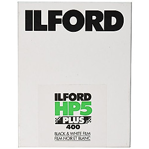 Ilford HP5 Plus 400 4 x 5 Inches 25 Sheets, Black (1629172)