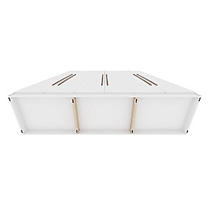 Manhattan Comfort Gramercy Contemporary Modern Freestanding Wardrobe Armoire Closet, 82.48", White