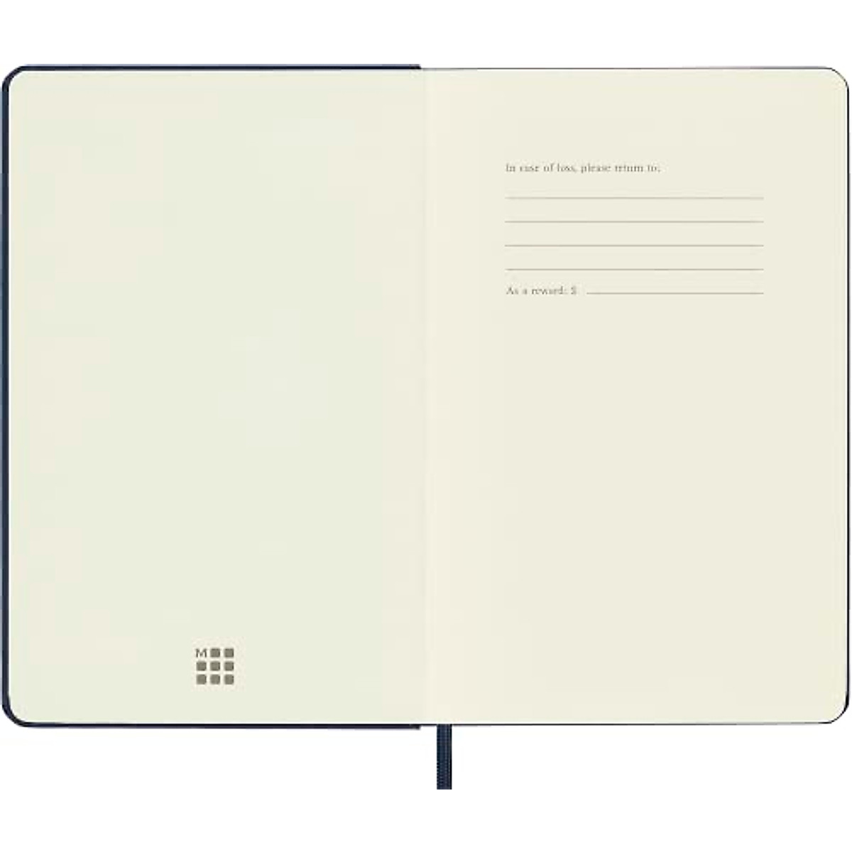 Moleskine Classic Notebook, Hard Cover, Medium (4.5" x 7") Ruled/Lined, Sapphire Blue, 208 Pages