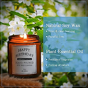 Aromaflare Scented Candle Birthday Gifts for Women Unique Bday Gift for Mom Best Friend Coworker Relaxation Aromatherapy Present Stress Relief Jar Candles