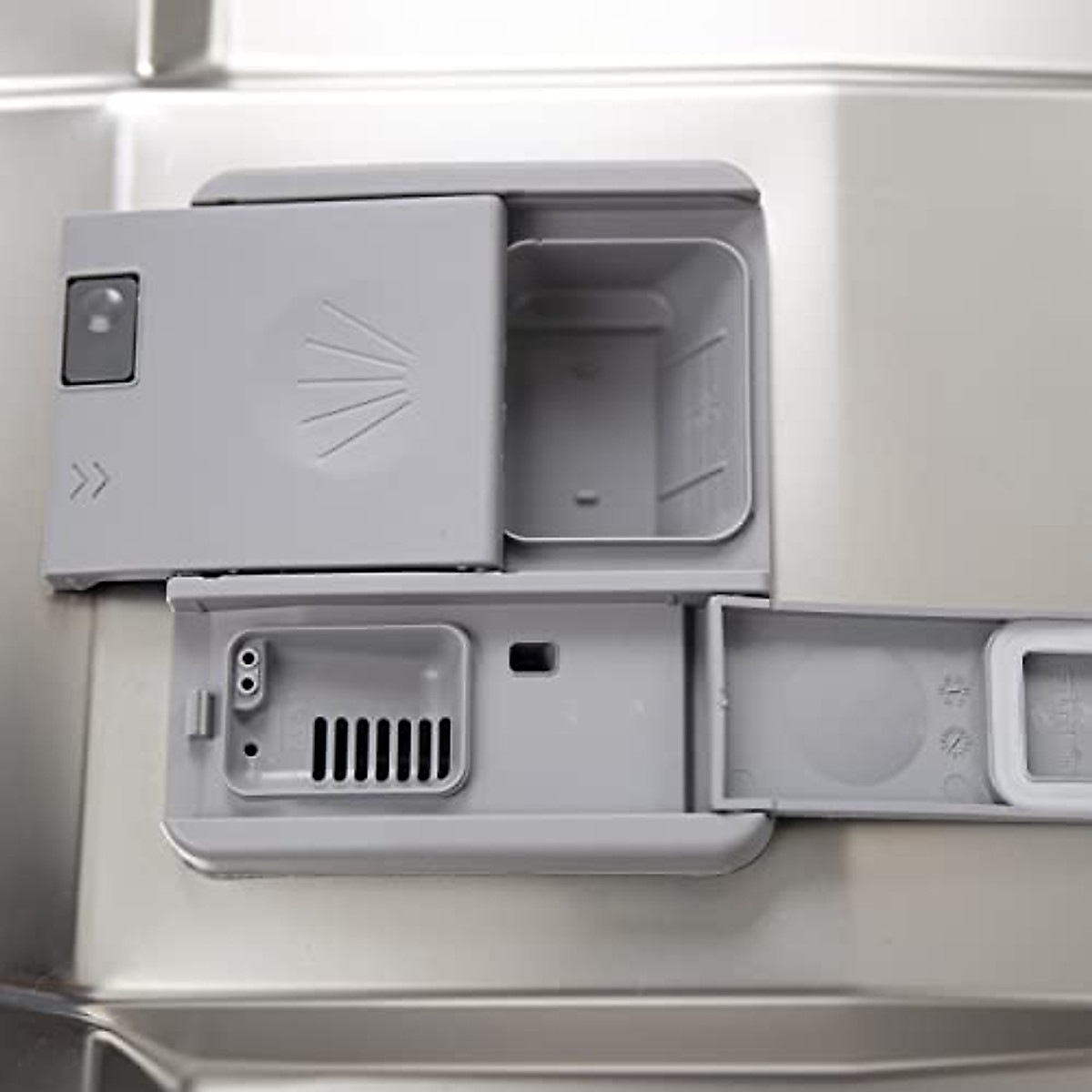 Magic Clean MCDW24SI Dishwasher 24-Inch Built in with 3 Wash Options and Automatic Cycles, Stainless Steel Construction with Electronic Control LED Display, Low Noise Rating, Metallic