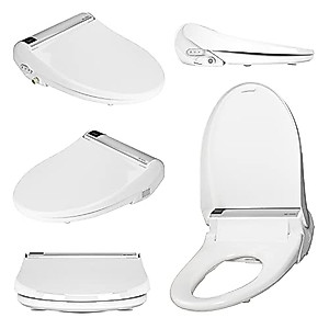 Bio Bidet Bliss BB2000 Elongated White Smart Toilet Seat, Premier Class, Unlimited Warm Water, Vortex Wash, Bidet Seat w /Remote Control