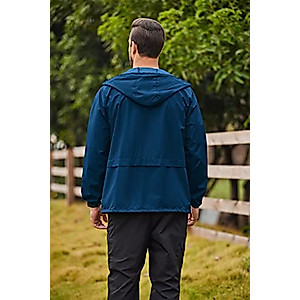 COOFANDY Men's Waterproof Rainwear for Golf Rain Proof Running Jacket for Men