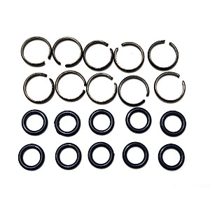 10 sets of 1/2" Impact Wrench Socket Retainer rings with O-ring,Impact Wrench Tool Parts and Accessories，impact friction ring,hog ring,O-ring Square Drive Socket Retainer Ring