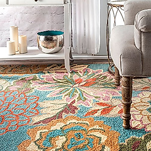 nuLOOM Isabella Hand Tufted Wool Area Rug, 5' x 7' 6", Multi