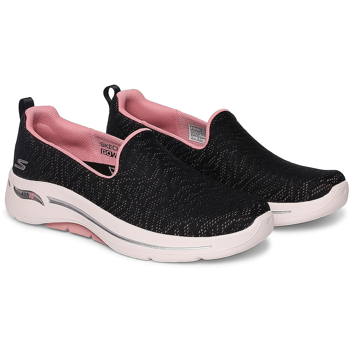 Skechers-Womens-GO Walk Arch FIT - O-Walking Shoes, Black, 4 UK (7 US)