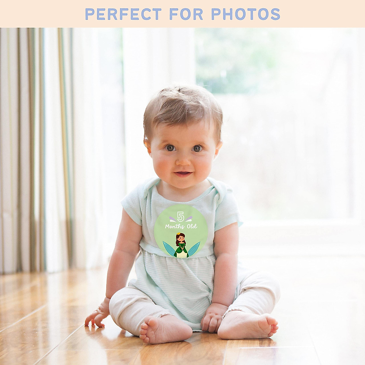 RubyRoo Baby Memory Book with Matching Milestone Stickers - First 5 Years Photo Album Scrapbook Journal for Baby Girl - Pregnancy Gift for Baby Shower & Registry Idea - Fairyland