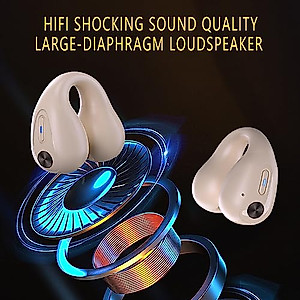 MALIHOO Wireless Ear Clip Headphones, Bluetooth Open Ear Sport Earbuds for Android iPhone,Air Conduction Headphones,Wireless Headset for Cycling,Running Workout,Running,Driving,Bluetooth 5.3