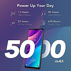 TCL 30 SE |2022| 6.52" Unlocked Cell Phone, 4+64GB Android Phone GSM Unlocked Smartphone with 50MP Camera, 5000mAh, Single SIM, US Version, Space Gray (Not Support Verizon/Boost/5G)