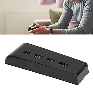 USB Hub for PS5, 4 USB 2.0 Extenders Connect Mouse, USB Drive, Controller Charger HD Camera, Fast Transfer Speed Suitable for PS5 Digital and Ultra HD Consoles