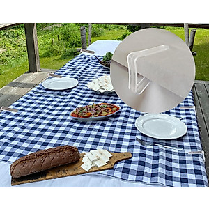 GERILKAI 24 Pack Tablecloth Clips - Clear Plastic Table Cloth Hold Clips -Outdoor Tablecloth Clips for Home Wedding Party Indoor Outdoor Events