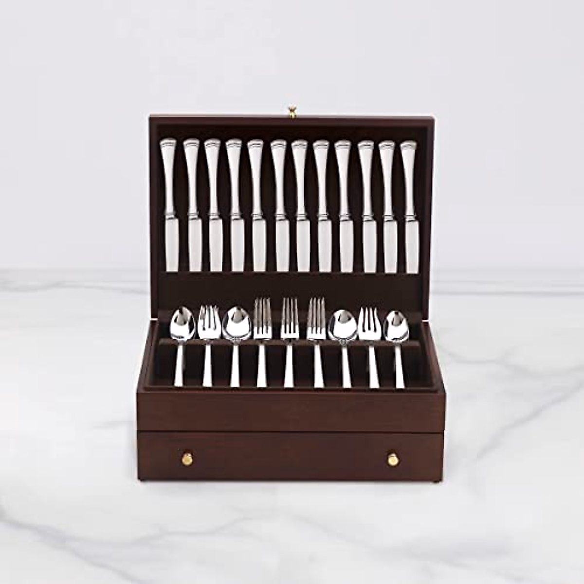 Lenox 893826 Mahogany Flatware Chest