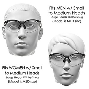 proSPORT Bifocal Safety Glasses Reader Z87 +2.00 Wrap-Around Work Motorcycle Shooting Nigt Indoor Outdoor