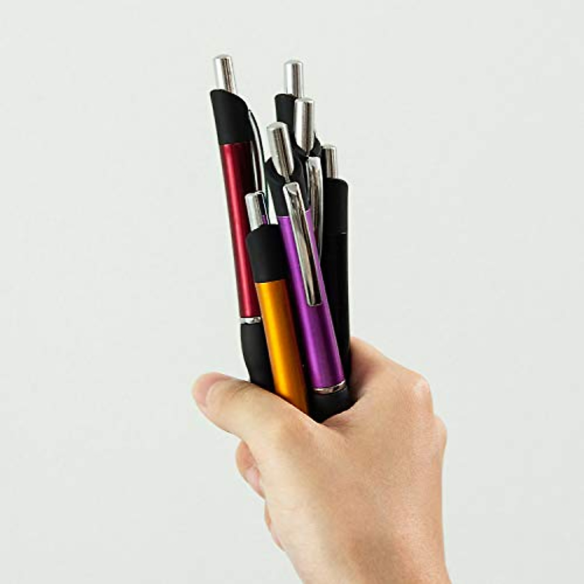 MiSiBao Retractable Ballpoint Pens Black Ink 1mm Medium Point Work Pen Smooth Writing for Men Women Office Business(6 count+3 refills)