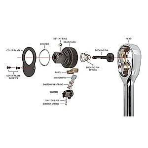 TEKTON 3/8 Inch Drive x 8 Inch Quick-Release Ratchet | SRH11108