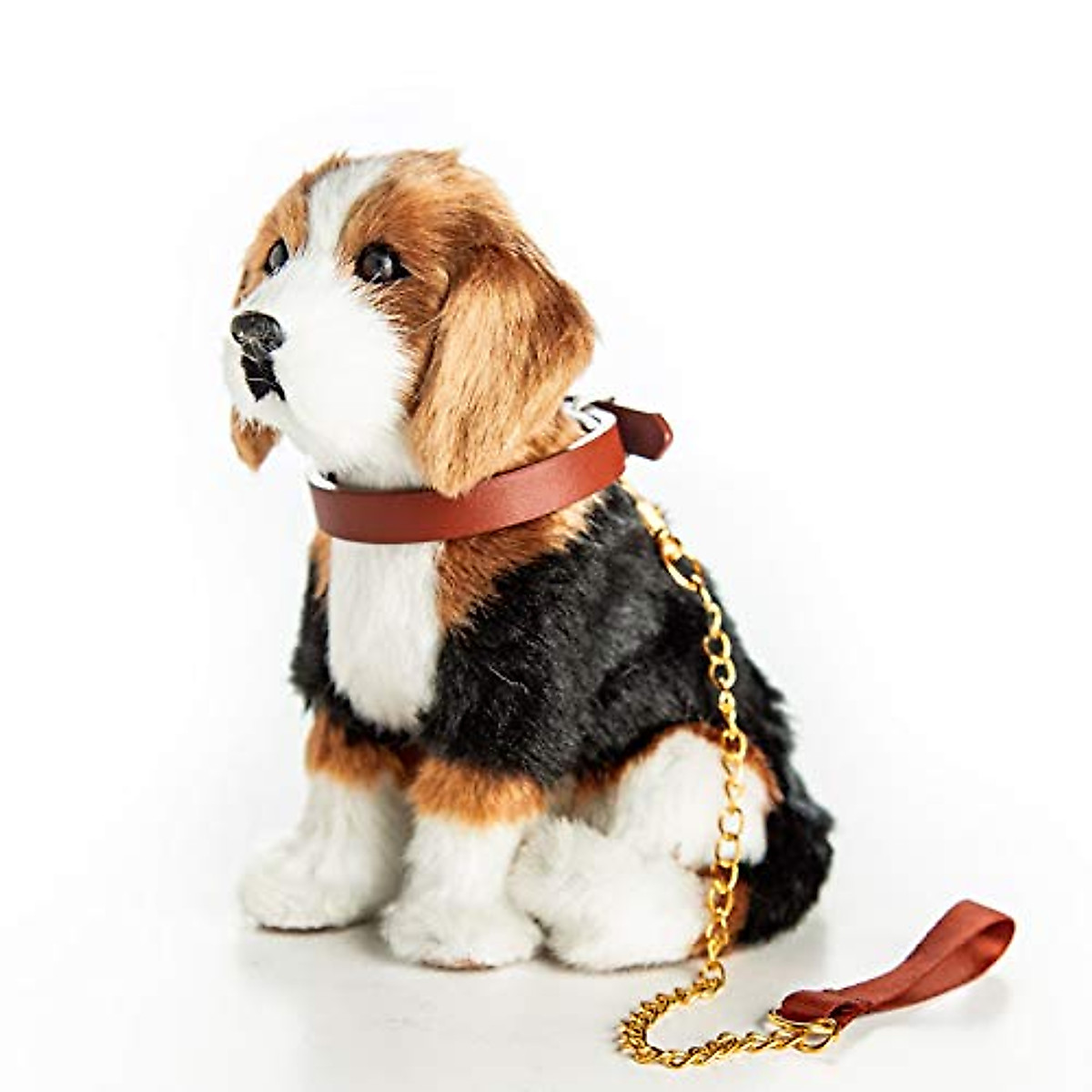 THE QUEEN'S TREASURES 18 Inch Doll Pets, Beagle Puppy Dog Pet Friend with Leash and Collar, Compatible for Use with American Girl Dolls