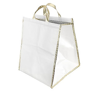 BCOATH Insulation Bags Foldable Catering Bag Food Tote Hot Pizza Bags The Tote Bag Cake Cooler Carrier Bag Food Bags for Hand Bags Food Warmer Bag Nonwoven Peritonealwaterproof