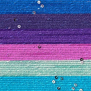 Lion Brand Yarn Mandala Sequins Yarn, Tanzanite, 885 Foot (Pack of 1)