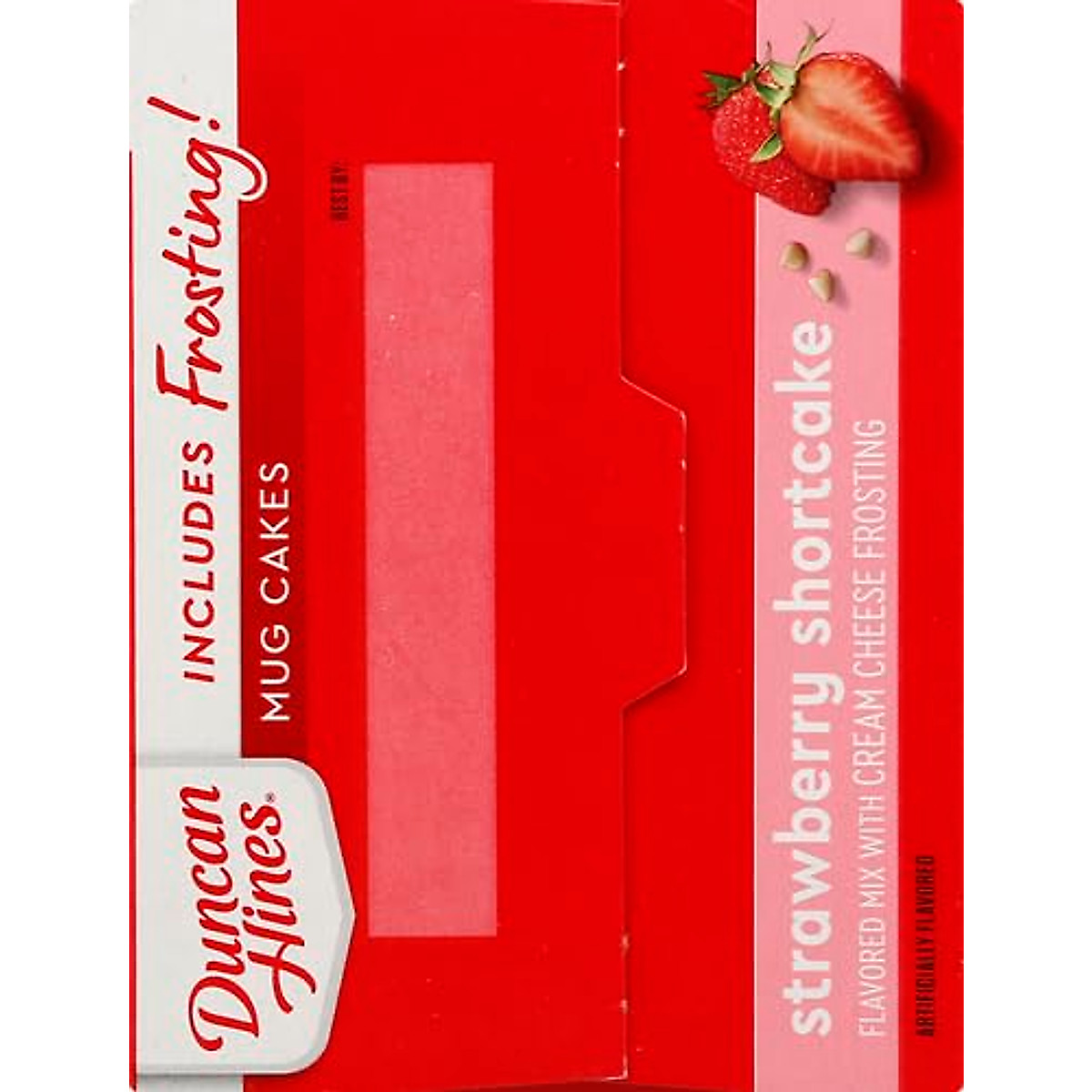 Duncan Hines Mug Cakes Strawberry Shortcake Flavored Mix with Cream Cheese Frosting, 13.3 oz