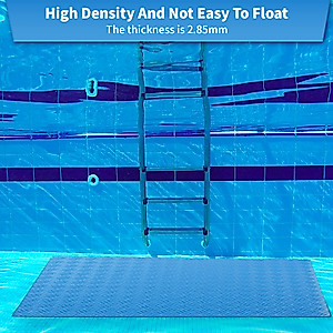 Pool Ladder Mat, Pool Liner Protective Ladder Pad, Pool Ladder Mat for Above Ground Pools, Non-Slip Pool Mats for Pool Bottom/Deck/Stairs/Step/Floor, Swimming Pool Accessories, 36 X 17 inch