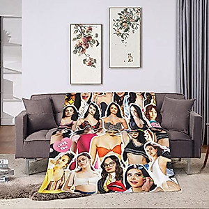 Blanket Camila Mendes Soft and Comfortable Warm Fleece Blanket for Sofa, Office Bed car Camp Couch Cozy Plush Throw Blankets Beach Blankets