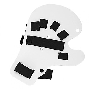 POCREATION Finger Splint Orthotics,Finger Extension Splint Small,Anti-Spasticity Ball Finger Splint, for Stroke Hemiplegia ApoplexyTraumatic Brain Injury Men Women(white)