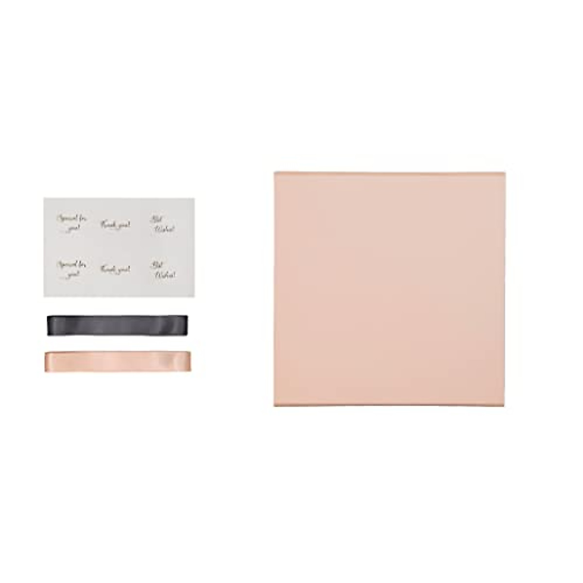 SKETCHGROUP Luxury Pale Pink Gift Box with 2 Satin Ribbons and Magnetic Closure for Luxury Packaging -for Birthdays, Bridal Gifts, Weddings, BabyShower Gifts, Baby Girl, Christmas(Pale Pink)