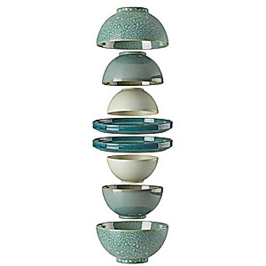 Lenox Luna Nesting Dinnerware Set, 11.40 LB, Green
