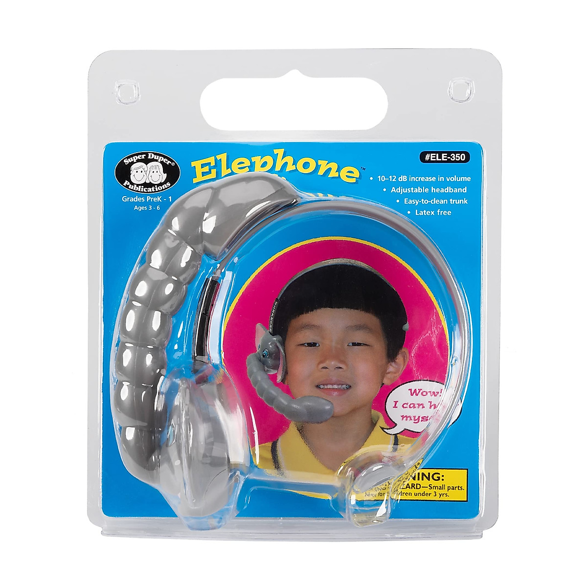 Super Duper Publications | Elephone Sound Amplification Headset | Educational Auditory Learning for Children