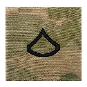 US Army OCP Rank 2x2 Pre Folded Sew-On for Shirt/Coat - Private First Class