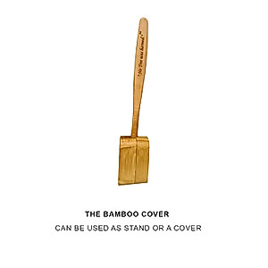 No Tree Was Harmed Set of 4, Bamboo Toothbrushes 2-18cm, 2-16 cm, 4 Bamboo Toothbrush Rectangular Covers and an Olive Cotton Travel Bag and Wrapped in Bamboo Kraft Paper – (4-18cm 4 - Covers 1 Pouch)