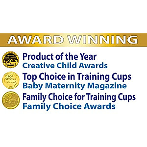 Reflo Smart Cup (Clear 1-Pack) Open Training Cup, Toddler Cup, No Suction 6oz, 360 Control-Flow, USA MADE Premium High-Impact Plastic