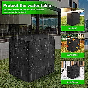 tonhui Water Table Cover for Step2 Water Table, Kids Water Play Table Cover Waterproof, Heavy Duty Oxford Fabric Outdoor Sun, Dust Protection