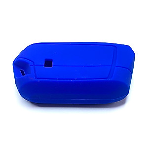 TTocenb black and blue RFX-2WT9-FM T9 Key Silicone Sleeve Waterproof Dirt Tolerance 2WT9R for FM 2-Way 3000-FT LCD 4 Side Buttons Silicone Shell only New Compatible Replacement For Compustar Part 2pcs