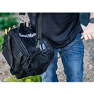 Channel Master Coax+ Coaxial Cable & Tool Bag System - 500 FT Premium-Grade RG6 Coaxial Cable, Enhanced Tri-Shield Construction Reduces RF Interference and TV Reception Issues, Indoor/Outdoor (Black)