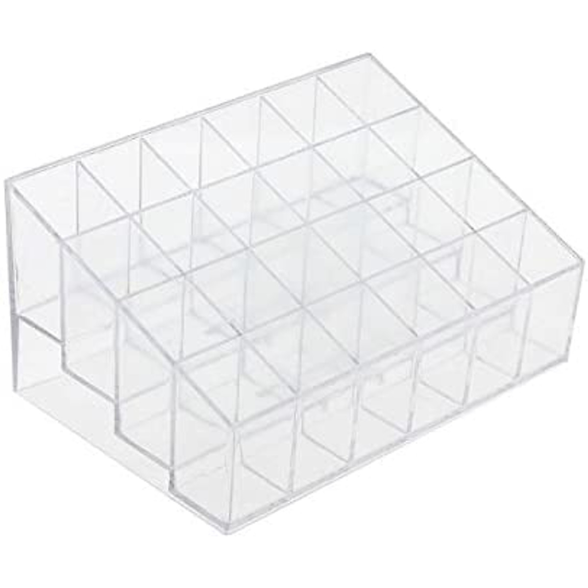 Lipstick Holder Acrylic Lipstick Organiser Makeup Brush Holder Cosmetic Organiser Makeup Sorting Box Cosmetic Ice Box Lipstick Display Rack 24 Stand Practical Design