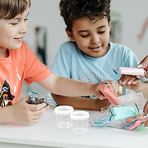 Toyvian Mini Mini Containers 18pcs Small Clear Plastic Buckets Ice Cream Tub Containers with Lid Handle Tiny Plastic Pails for Food Drinks Storage 150ml Transparent Snoop Slimes Snoop Slimes