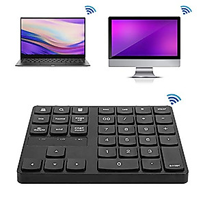 Yinuoday Mini Numeric Keypad 35 Keys 2. 4G Wireless Ultra Slim Portable Keyboard Computer Supplies or Laptop, Desktop, PC, Notebook